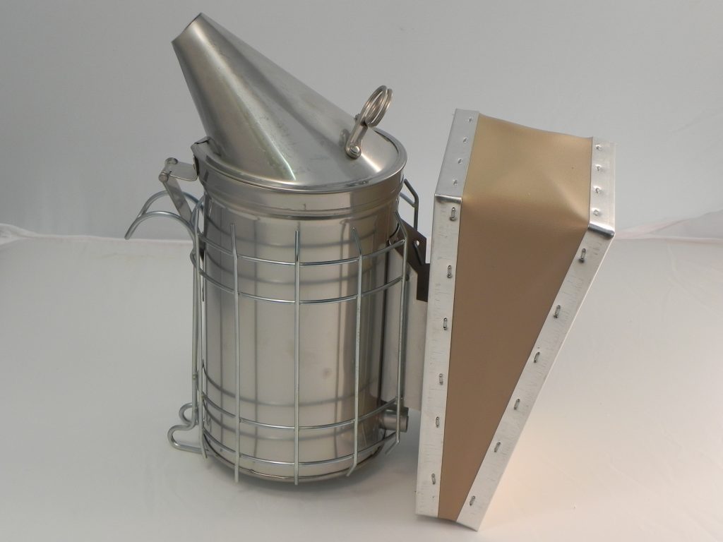 Dadant 7" Smoker 11 cm D. Edelstahl mit Einleggitter - Silkes Imkereibedarf